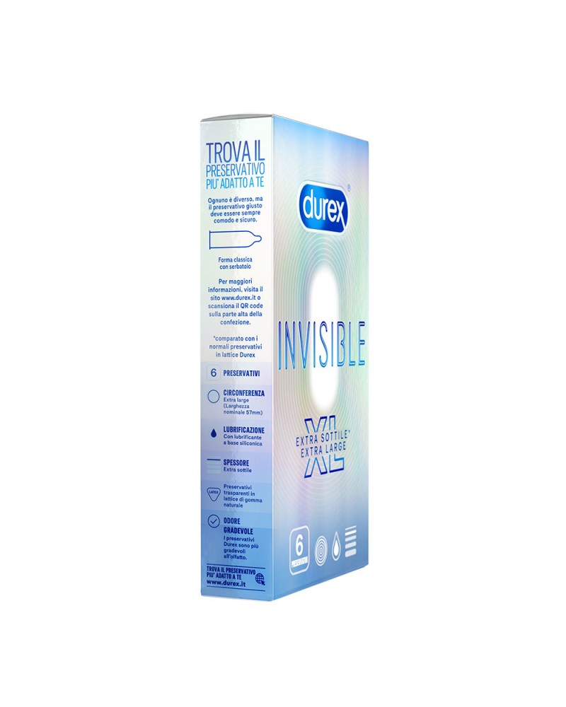 Durex Invisible XL: preservativi ultra sottili XL | Comodo.it