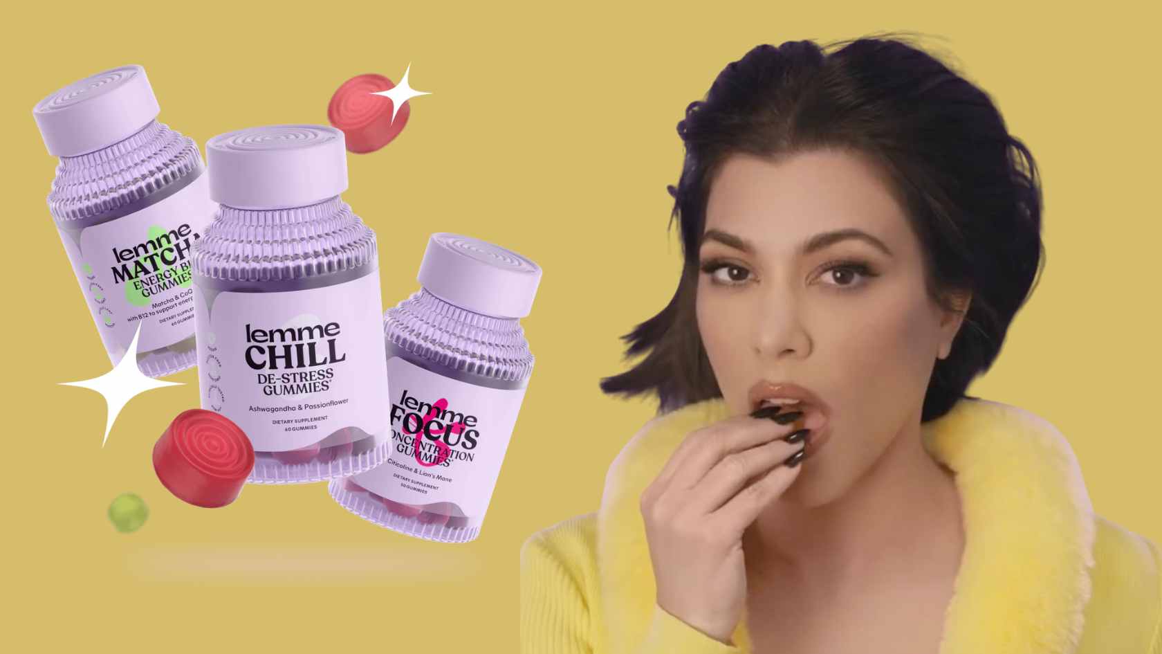 Kourtney Kardashian lancia Lemme Purr. Le caramelle gommose che ...